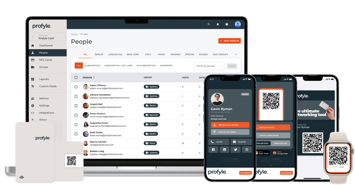 Profyle Card - helping companies improve their networking and team engagement